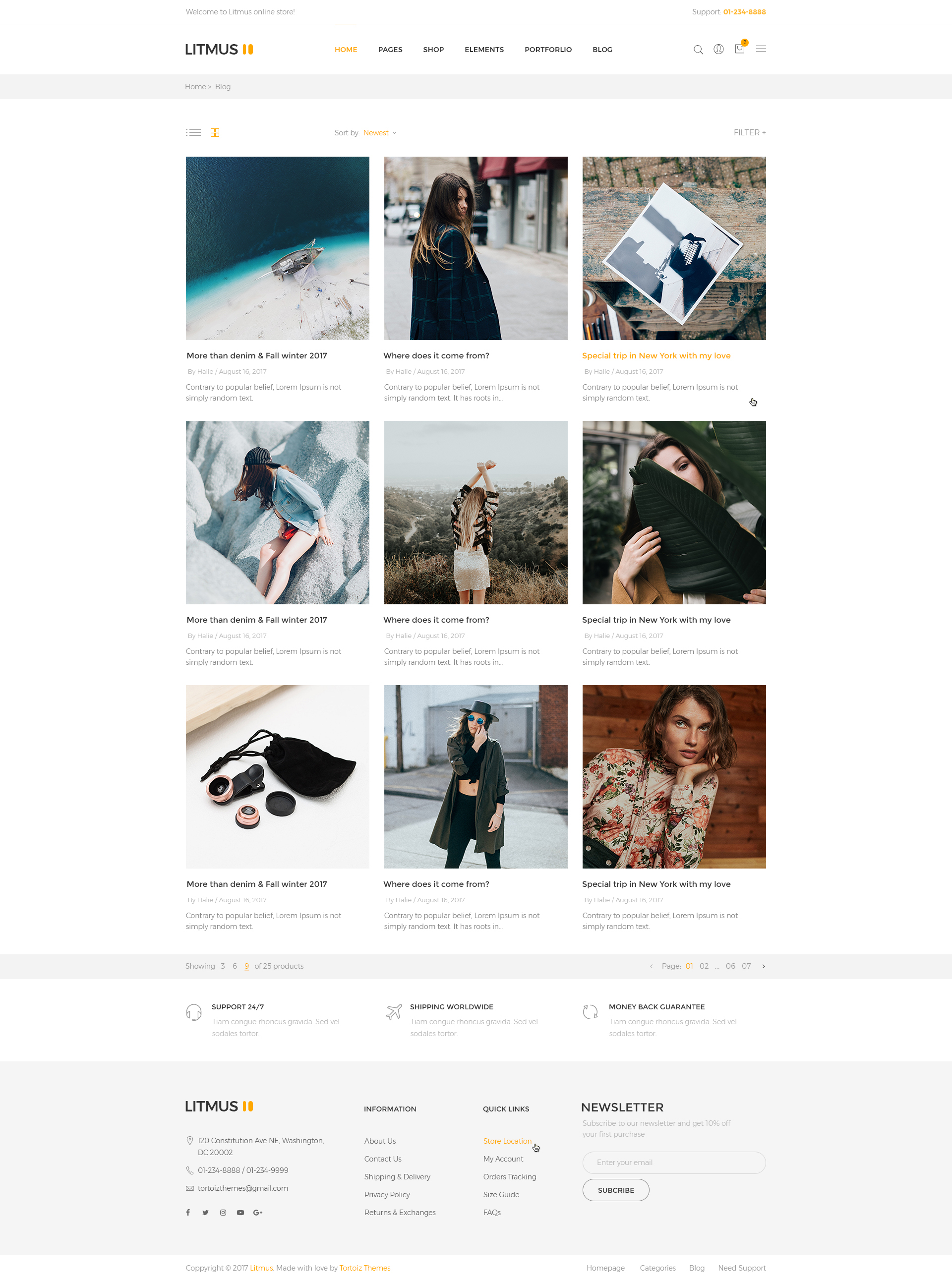 Litmus - Clean & Creative Multipurpose PSD Template by tortoizthemes